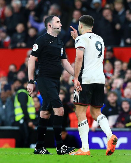 Referee Mr Christopher Kavanagh Aleksander Mitrovic Editorial Stock ...