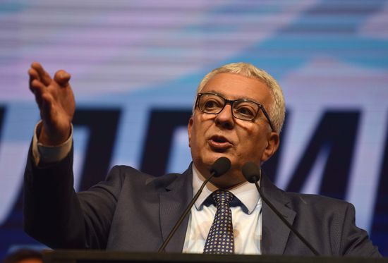 Presidential Candidate Andrija Mandic Gives Speech Editorial Stock ...