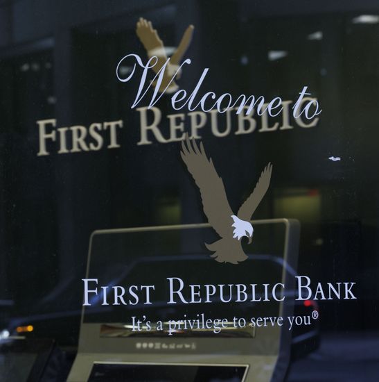 Sign Outside First Republic Bank Boston Editorial Stock Photo - Stock ...