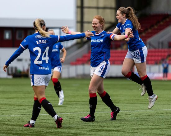 Rangers Womens Defender Kathryn Hill Celebrates Editorial Stock Photo ...