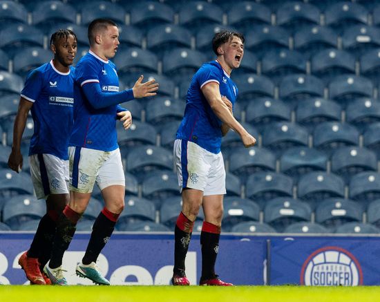 Jack Roberts Rangers U18s Celebrates Scoring Editorial Stock Photo ...