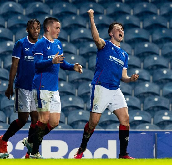 Jack Roberts Rangers U18s Celebrates Scoring Editorial Stock Photo ...