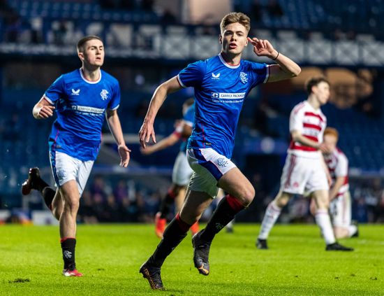 Cameron Cooper Rangers U18s Celebrates Scoring Editorial Stock Photo ...