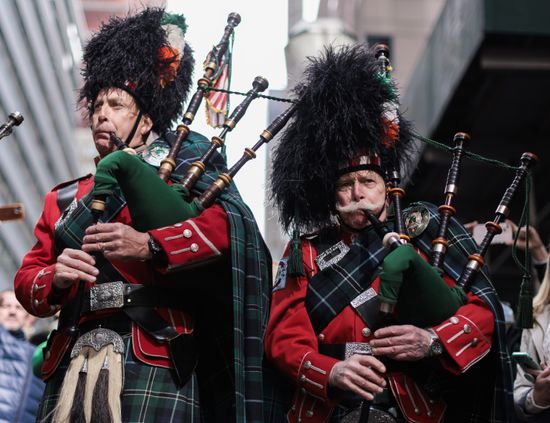 Bagpipe Players New York City Fire Editorial Stock Photo - Stock Image ...
