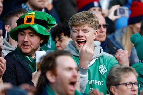 Irish Fans Singing Their Anthem Aviva Editorial Stock Photo - Stock ...