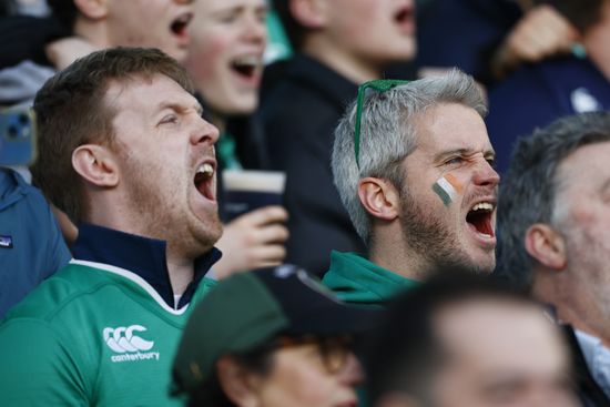 Irish Fans Singing Their Anthem Aviva Editorial Stock Photo - Stock ...