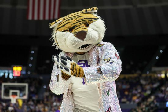 Lsus Mike Tiger Mascot Tries Pump Editorial Stock Photo - Stock Image ...