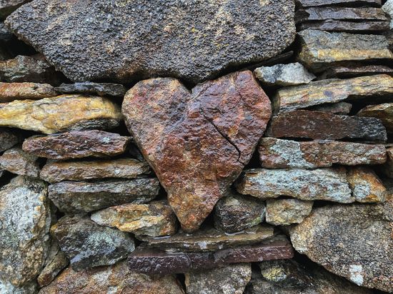 Heartshaped Stone Perimeter Wall St Clements Editorial Stock Photo ...