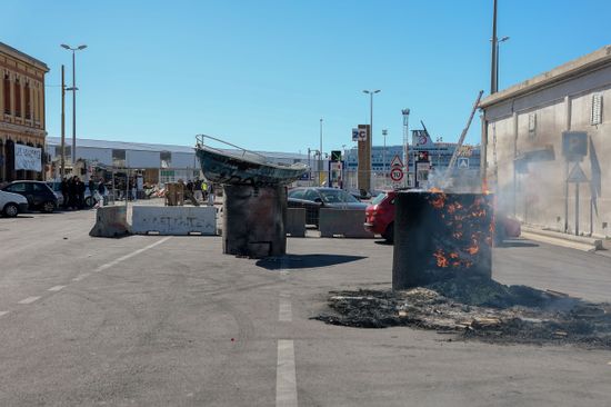 View Entrance Gate 2c Commercial Port Editorial Stock Photo - Stock ...