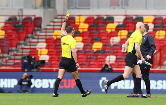 Referee Adam Leal Shows Yellow Card Editorial Stock Photo - Stock Image ...