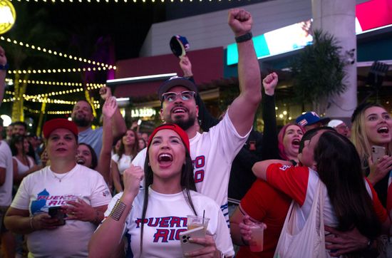 Puerto Rico Fans Watch Transmission World Editorial Stock Photo - Stock ...