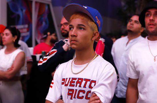 Puerto Rico Fans Watch Transmission World Editorial Stock Photo - Stock ...