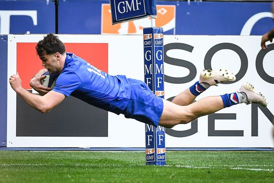 Damien Penaud France Scores His Try Editorial Stock Photo - Stock Image ...