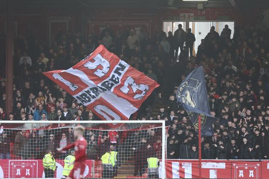 Aberdeen Fans During Cinch Scottish Premiership Editorial Stock Photo ...