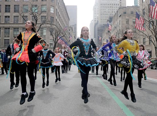 Traditional Irish Step Dancers Perform While Editorial Stock Photo ...