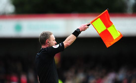 Linesman Flags Offside Mandatory Byline Nizaam Editorial Stock Photo ...