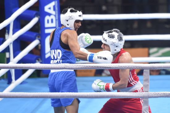 Indian Boxer Preeti Blue 54 Kg Editorial Stock Photo - Stock Image ...
