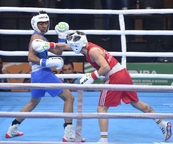 Indian Boxer Preeti Blue 54 Kg Editorial Stock Photo - Stock Image ...