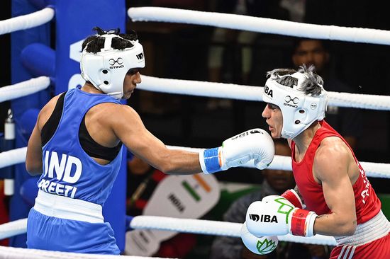 Indian Boxer Preeti Blue 54 Kg Editorial Stock Photo - Stock Image ...