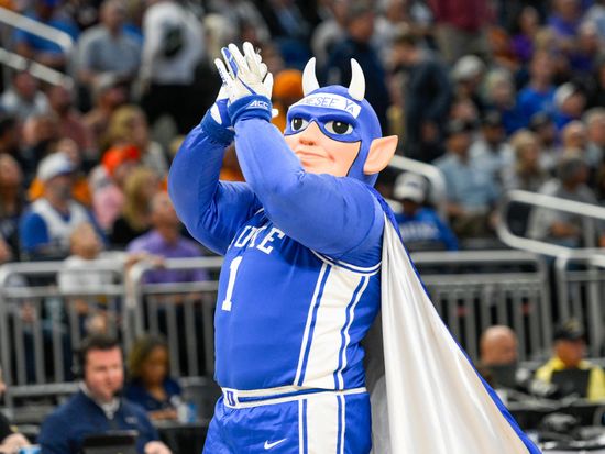 Duke Mascot Blue Devil Performs During Editorial Stock Photo - Stock ...
