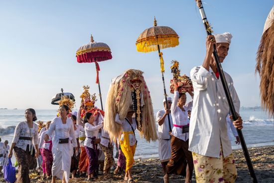 Balinese Hindu People Carry Pratima Symbol Editorial Stock Photo ...