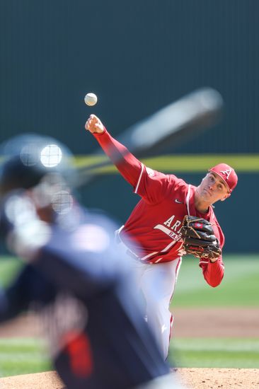 Razorback Pitcher Will Mcentire 41 Releases Editorial Stock Photo ...