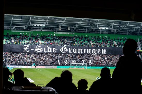 Groningen Fc Groningen Supporters Atmosphere Action Editorial Stock ...
