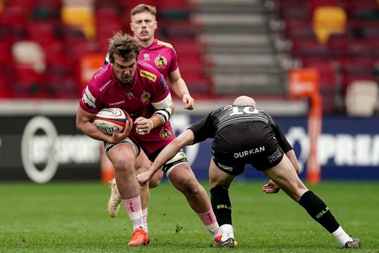 Aidon Davis Exeter Chiefs Takes On Editorial Stock Photo - Stock Image ...