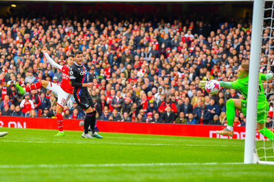Arsenal Forward Gabriel Martinelli 11 Shoots Editorial Stock Photo ...