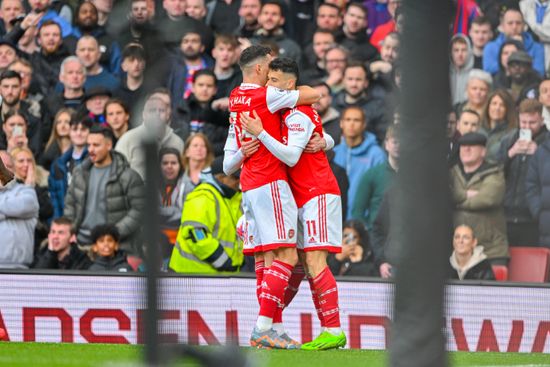 Arsenal Forward Gabriel Martinelli 11 Goal Editorial Stock Photo ...