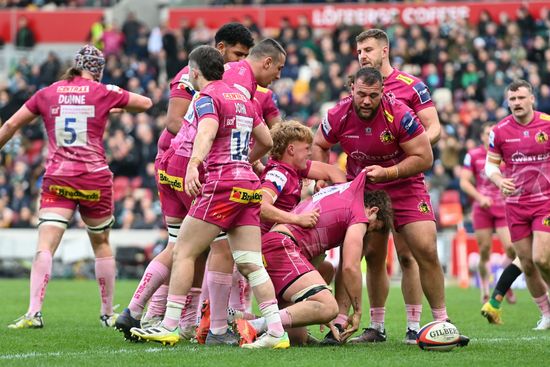 Aidon Davis Exeter Chiefs Celebrates His Editorial Stock Photo - Stock ...