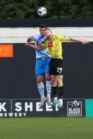 Luke Armstrong Harrogate Town Challenges Header Editorial Stock Photo ...