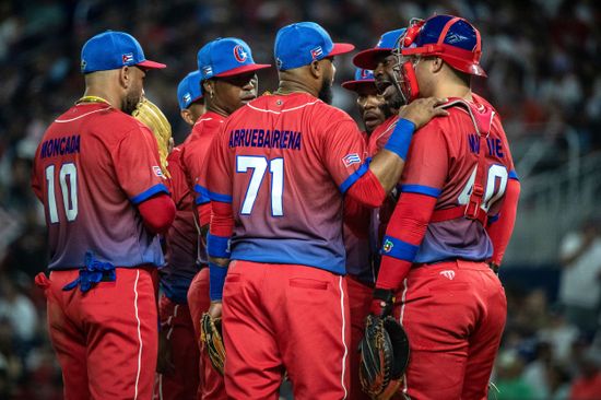 Cuba Players During 2023 World Baseball Editorial Stock Photo - Stock ...