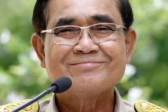 Thai Prime Minister Prayut Chanocha Smiles Editorial Stock Photo ...