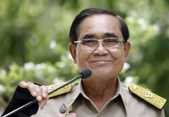 Thai Prime Minister Prayut Chanocha Smiles Editorial Stock Photo ...