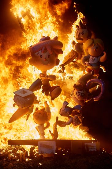 Ninots Puppets Burn During Last Day Editorial Stock Photo - Stock Image ...