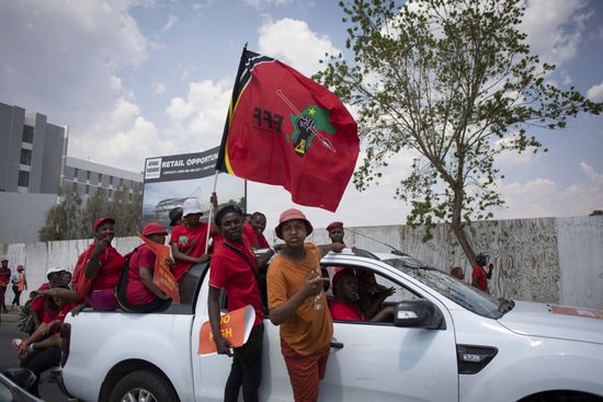 Supporters Leftist Political Party Economic Freedom Editorial Stock ...