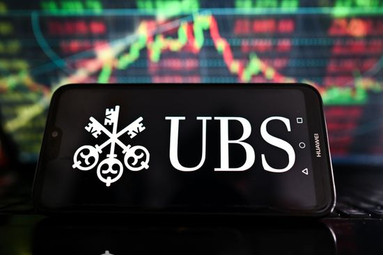 This Photo Illustration Ubs Logo Displayed Editorial Stock Photo ...