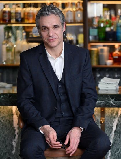 Italian Actor Francesco Colella Poses During Editorial Stock Photo ...