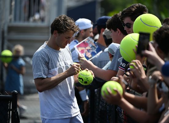 Casper Ruud Seen On Practice Court Editorial Stock Photo - Stock Image ...