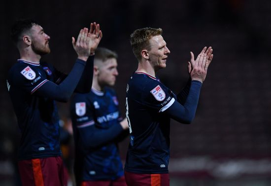 Callum Guy Carlisle United Applauds Fans Editorial Stock Photo - Stock ...