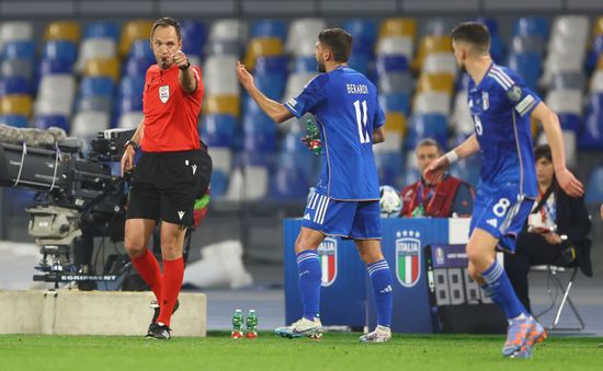 Referee Srdjan Jovanovic Awards England Penalty Editorial Stock Photo ...