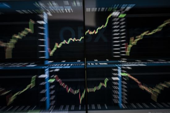 Stock Price Information Displayed Above Trading Editorial Stock Photo ...