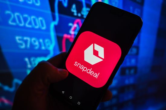 This Photo Illustration Snapdeal Logo Displayed Editorial Stock Photo ...