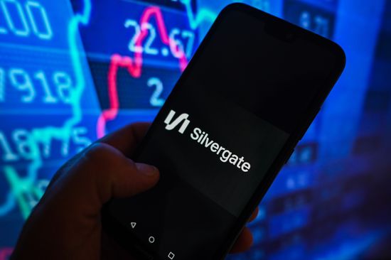 This Photo Illustration Silvergate Logo Displayed Editorial Stock Photo ...