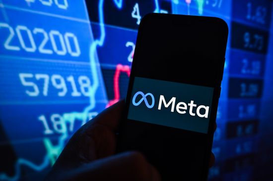 This Photo Illustration Meta Logo Displayed Editorial Stock Photo ...