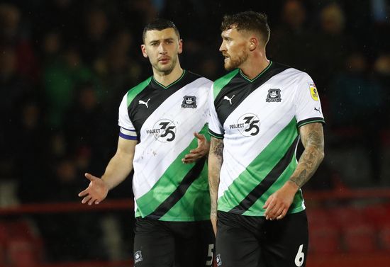 Plymouth Argyle Player Dan Scarr James Editorial Stock Photo - Stock ...