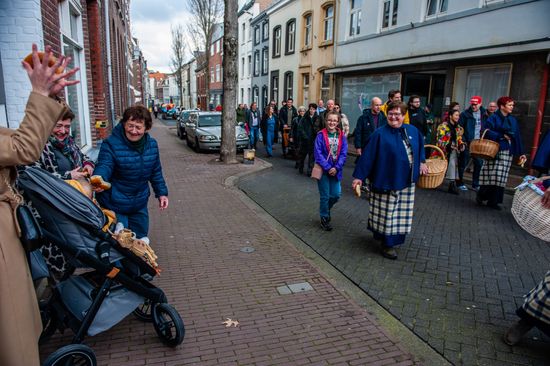 Women Walking Procession Seen Throwing Buns Editorial Stock Photo ...