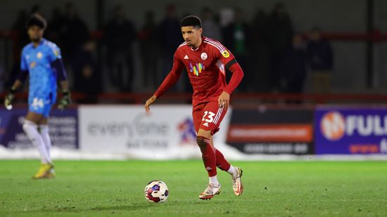 Crawley Town Defender Travis Johnson 23 Editorial Stock Photo - Stock ...