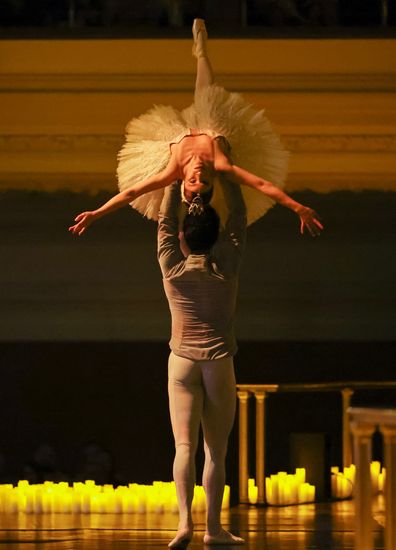 Ballet Dancers On Stage During String Editorial Stock Photo - Stock ...